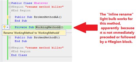 Vb Rename Tracking Refactoring Doesnt Work For Members Near A