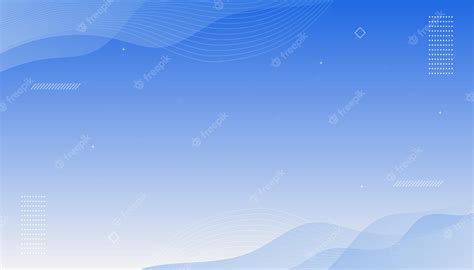 최소한의 둥근 모양 그라데이션 웨이브 배경 개념으로 추상 파란색 배경 프리미엄 벡터