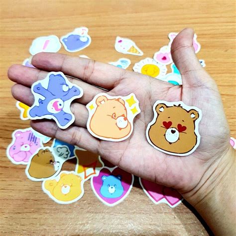 สติ๊กเกอร์ น้องหมี Care Bears สีหวาน หัวกลมๆ ติดแน่น กันน้ำ ติดตกแต่ง ของใช้ เคสมือถือ น่ารักๆ