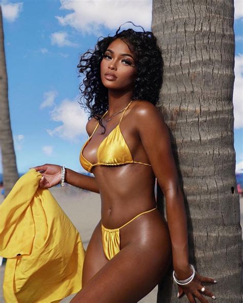 Savanna Tomlinson Sexy In White And Yellow Oh Polly Bikini 9 Photos