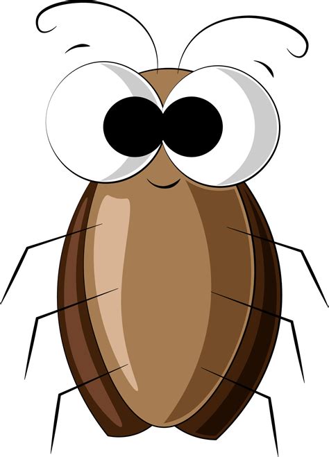 Linda Cucaracha De Dibujos Animados Dibujar Una Ilustración En Color