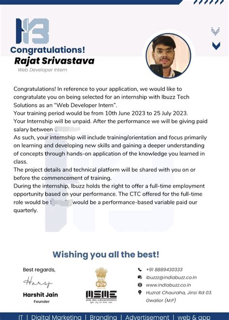 rajat srivastava on linkedin internship webdevelopment
