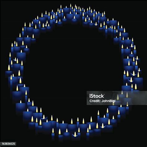 원형 캔들 프페임 배경 주제에 대한 스톡 벡터 아트 및 기타 이미지 배경 주제 벡터 불 Istock