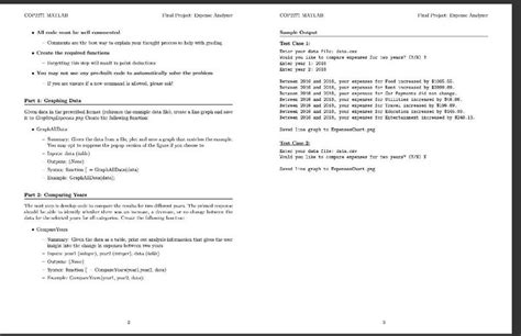 Solved Cop2271 Matlab Final Project Expense Analyzer Final Project