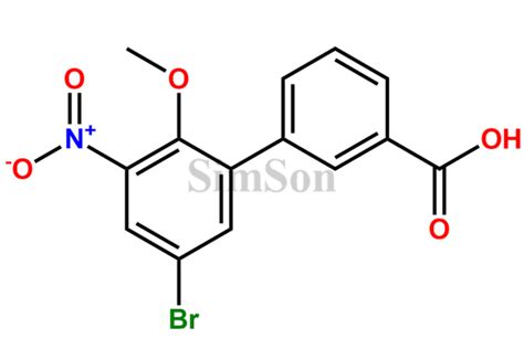 5` Bromo 2` Methoxy 3` Nitro [1 1` Biphenyl] 3 Carboxylic Acid Cas No