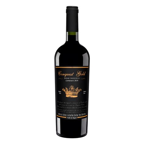 Vinho Chileno Tinto Seco Gran Reserva Conquest Gold Carménère Valle del Rapel Garrafa 750ml