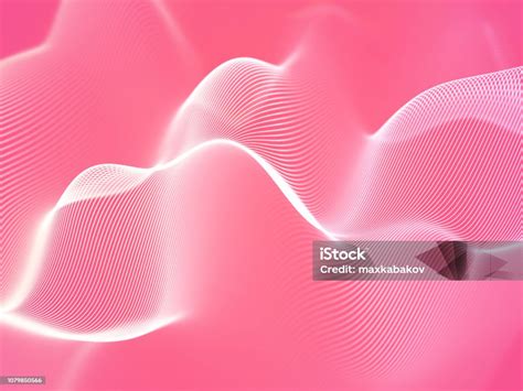 사운드 웨이브의 3d 시각화입니다 큰 데이터 나 정보 개념 흰색 차트 음파에 대한 스톡 벡터 아트 및 기타 이미지 음파 분홍 3차원 형태 Istock