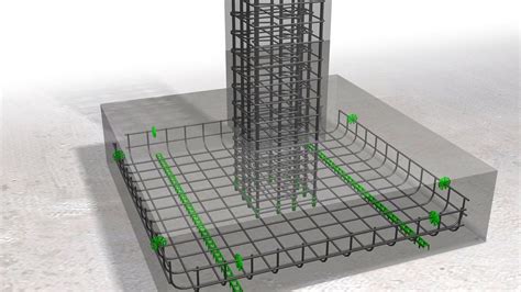 Placement Of Rebar In Footings Horizontal And Vertical Rebars The
