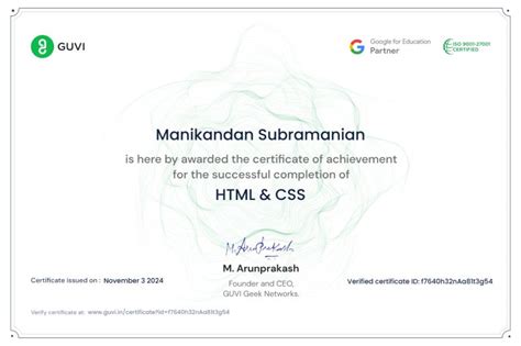webdevelopment html css guvi codingjourney learningneverstops