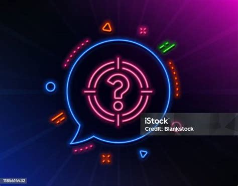 Cible Avec Licône De Ligne De Point Dinterrogation Vecteur Vecteurs