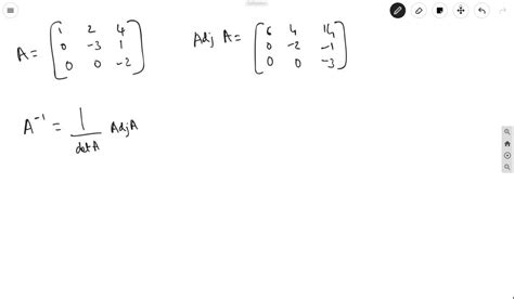 In Exercises 11 16 Compute The Adjugate Of The Given Matrix And Then