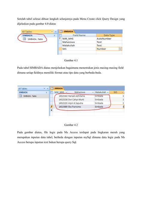 Komparasi Penggunaan Physic File Dan Logical File Pada Ms Access Dan