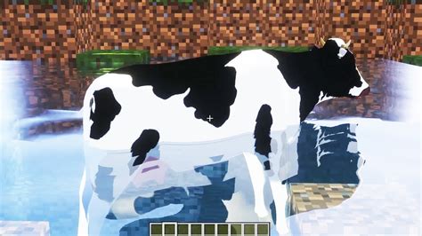 Hyper Realistic Cow In Minecraft Youtube