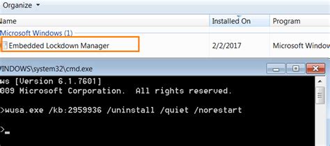 Solved Windows Embedded Lockdown Manager Keeps Installing After OSD Experts Exchange