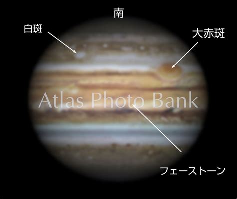 木星の模様の名称 アトラス・フォト・バンク Atlas Photo Bank