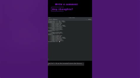 🐧 Linux Cli 16b History 🐧 Linux Shell Cli Konsole Ubuntu Fedora Opensuse Youtube