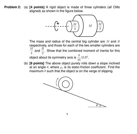 Solved Problem A Points A Rigid Object Is Made Of Chegg