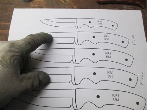 Skinner Knife Template