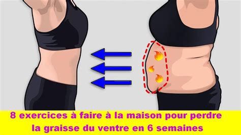 8 exercices à faire à la maison pour perdre la graisse du ventre en 6