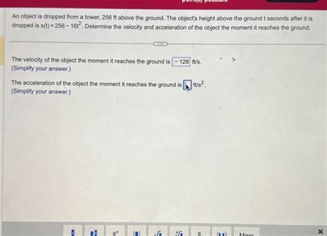 An Object Is Dropped From A Tower Ft Studyx