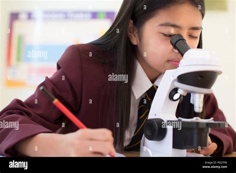 Biology Class Microscope Hi Res Stock Photography And Images Alamy