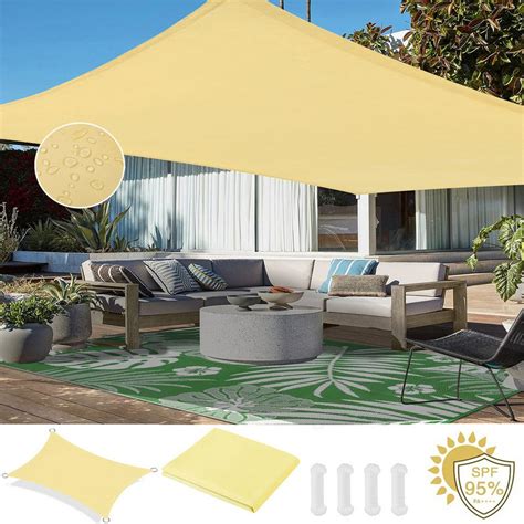 Sunicol Sonnensegel Wasserdicht Sonnensegel Mit Uv Schutz Rechteckig