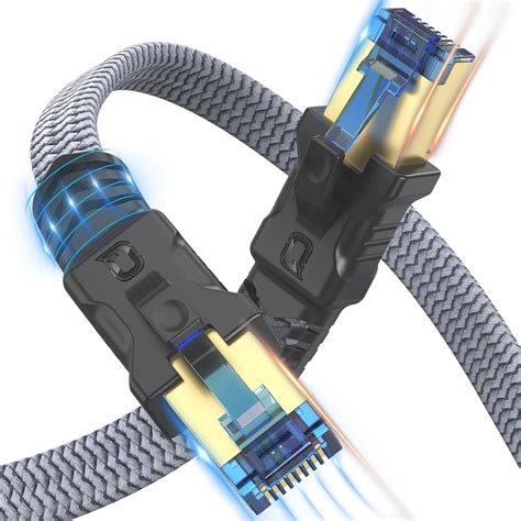 Cat 8 Ethernet Cable 3 Ft 2 Pack Fastest Cat8 Internet Network Cable