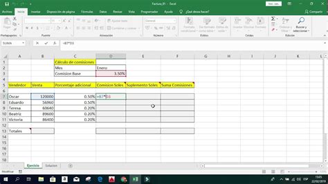 Ejercicio 1 Excel Básico Youtube