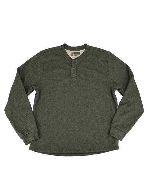 Bc Clothing Mens Green Fleece Lined Sweater Various Sizes