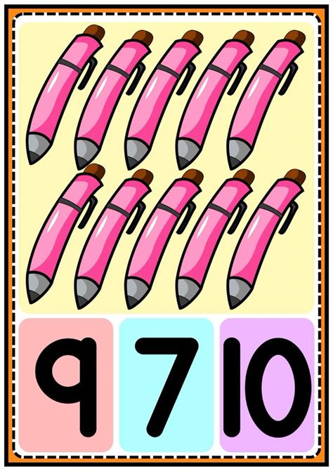 Count The Object Poster For Kindergarten