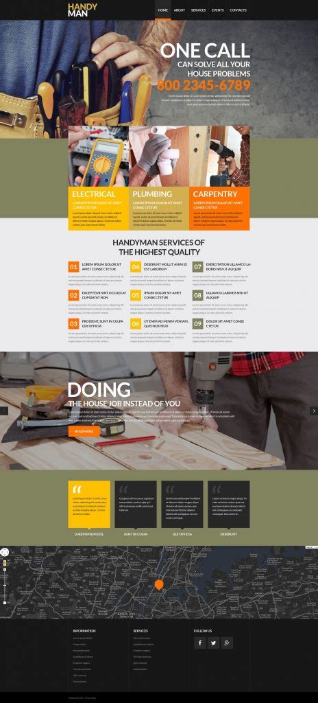 Maintenance Services Website Template Zemez HTML