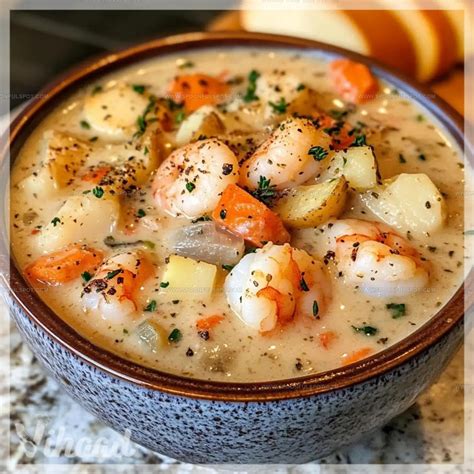 Creamy Seafood Chowder Recipe For A Hearty Coastal Dinner Spoonful Spot