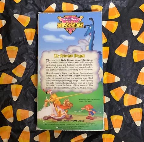 The Reluctant Dragon Vhs Walt Disney Mini Classics Cartoon Animated
