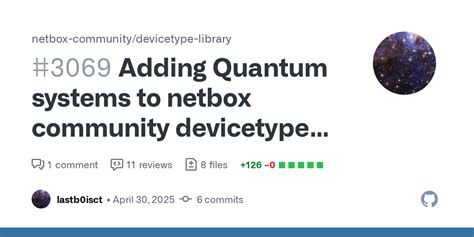 Adding Quantum Systems To Netbox Community Devicetype Library By