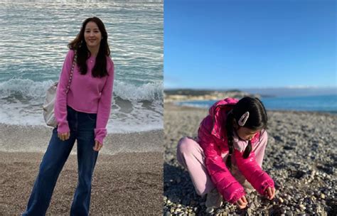 한혜진 ♥기성용 외모몸매 판박이 딸 공개행복한 프랑스 가족 여행 스포츠조선