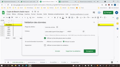 Macro pour copier coller une ligne selon la sélection d un menu déroulant