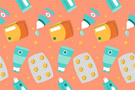 Cute Medical Seamless Pattern Background For Doctor Clinic Or Hospital