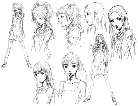 Animation News Art — Persona 4 2008 Character Designs X