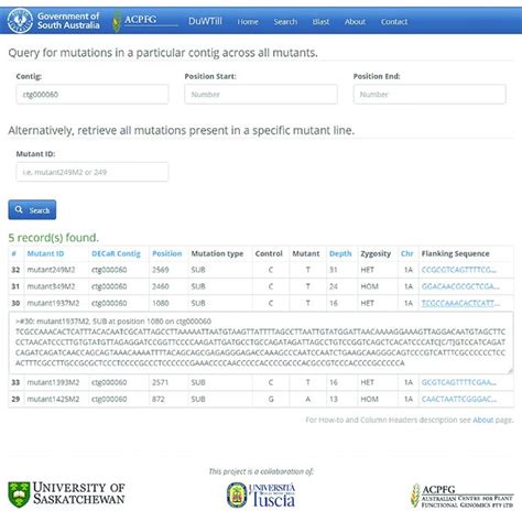 blast page showing the results of a blastn search query in duwtill