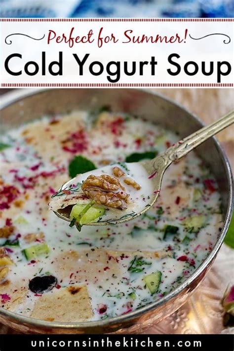 Abdoogh Khiar Persian Cold Yogurt Soup • Unicorns In The Kitchen