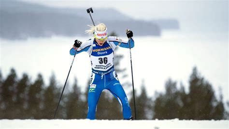 Ampumahiihdon MC Naisten Takaa Ajokilpailu Hochfilzen Ampumahiihdon