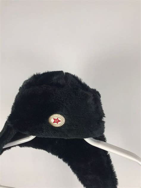 Vintage Vintage Ussr Rap Style Ushanka Fake Fur Hat Grailed