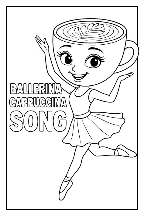 Free Ballerina Cappucina Coloring Pages Generator 8 Ballerina
