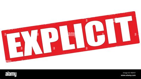 Explicit Sign Stock Vector Images Alamy