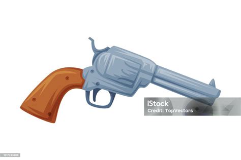 Arme De Pistolet Ou Darme De Poing Avec Tube De Tir Comme Illustration