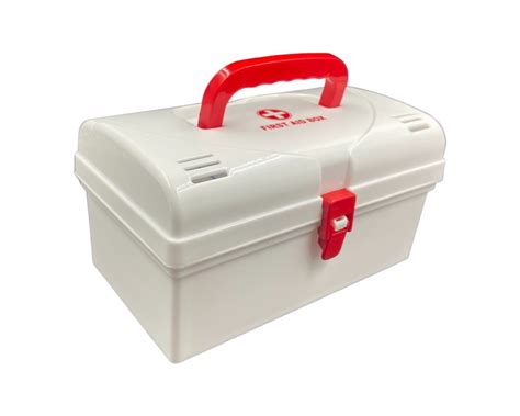 Plastic Medium Size First Aid Box Empty First Aid Storage Box For