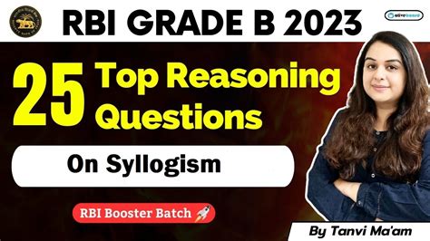 Rbi Grade B 2023 Reasoning Class I Most Important Rbi Grade B Reasoning