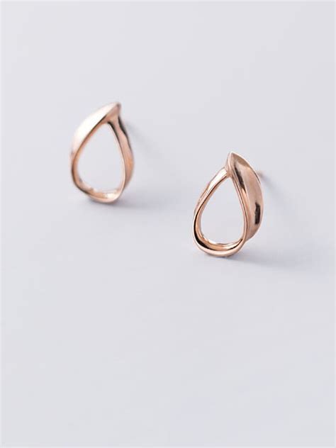 925 Sterling Silver Geometric Minimalist Stud Earring 1000272020