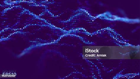 Gelombang Data Latar Belakang Vektor Abcstact Komposisi Teknologi