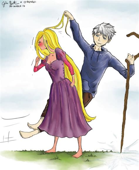 Jack Frost And Rapunzel By Orengii14 On Deviantart Jack Frost